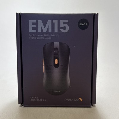 Protoarc Wireless Mouse Jiggler, USB C Mouse -EM15 Type C Wireless ...