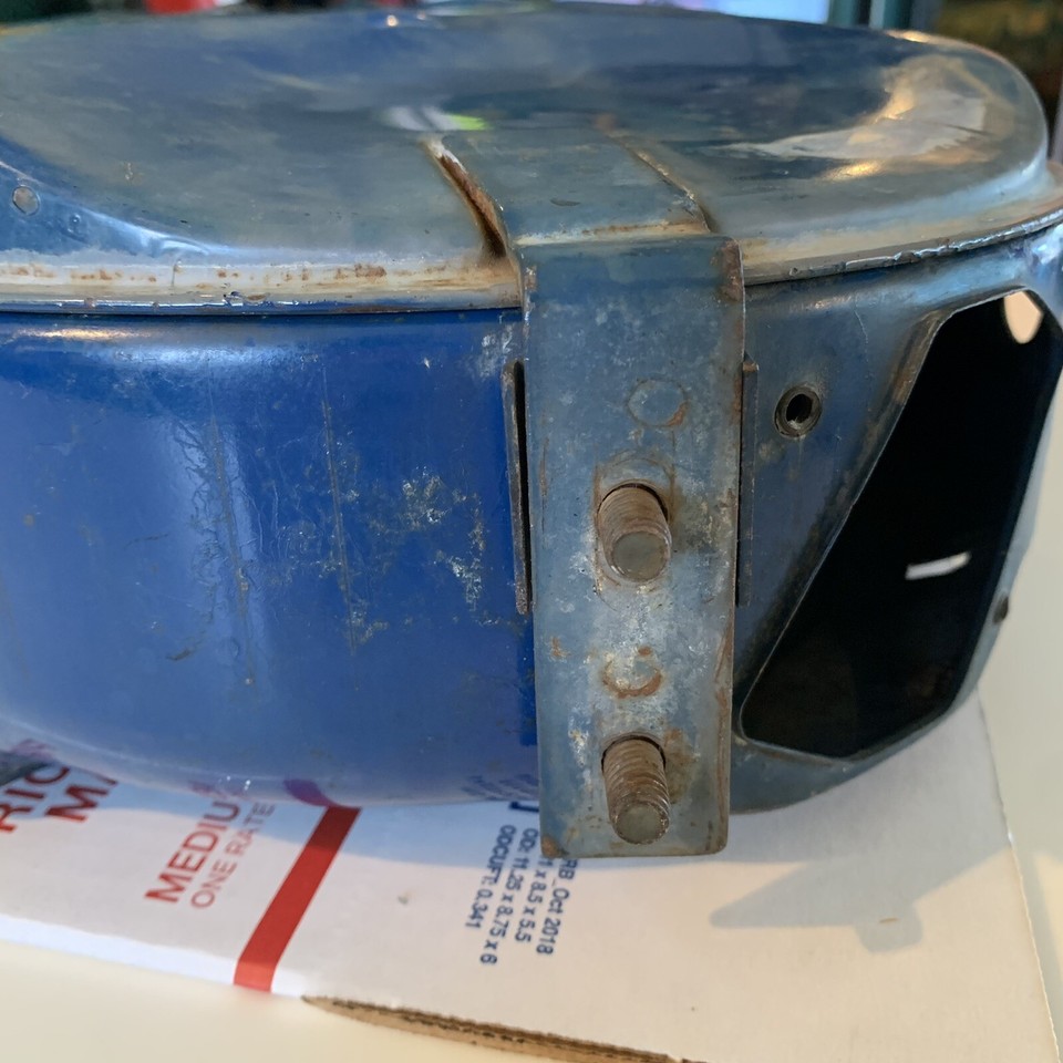 VINTAGE OEM EARLY FORD BRONCO V8 AIR CLEANER Offset/ Good Clean ...