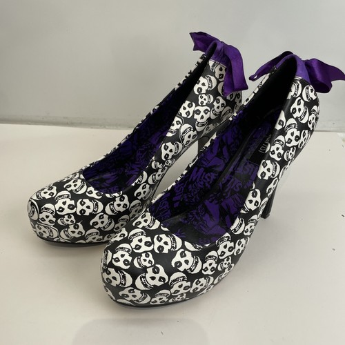 Iron Fist Women’s Misfits Fiend Club Skull Platform Heels Sz 10 Danzig ...