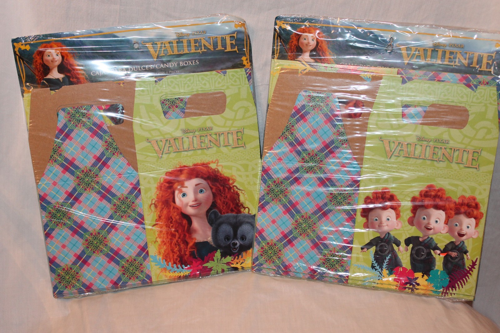 NEW IN PACKAGE DISNEY BRAVE 1- PKG OF 6- VALIENTE CANDY BOXES PARTY ...