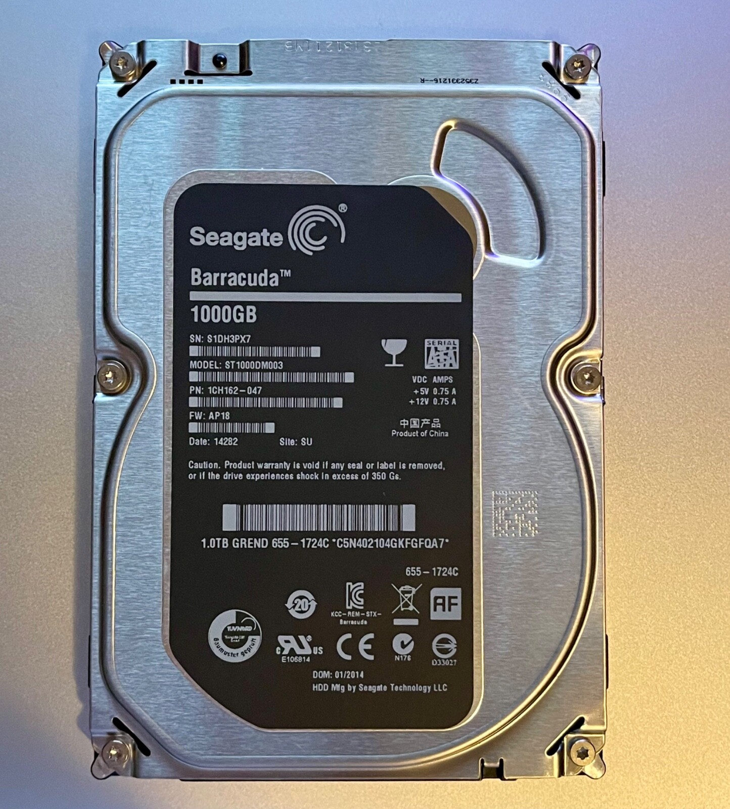 🔥 1 Terabyte Seagate Barracuda ST1000DM003 SATA Hard Drive 7200RPM 3.5 ...