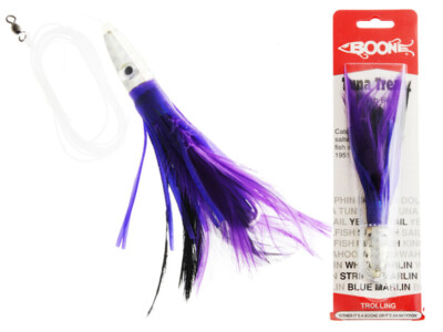 Boone Tuna Treat Rigged Skippy Lure 16cm Purple/Black | eBay