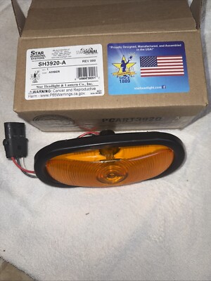 NEW Star Pak Strobe SH3920-A Amber Lamp Head. Made In USA | eBay