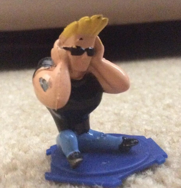 RARE Cartoon Network Minifigures Toy JOHNNY BRAVO RARE | eBay