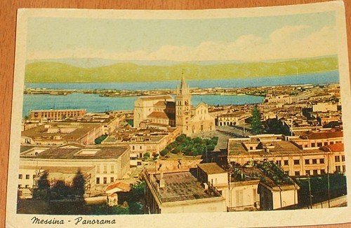 CARTOLINA POSTCARD VINTAGE PAESAGGISTICA ITALY MESSINA PANORAMA | eBay