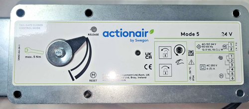 ACTIONAIR SAM2-AA-24-1 MODE 5 ELECTRIC ACTUATOR CONTROL DAMPER SAM2 AA ...