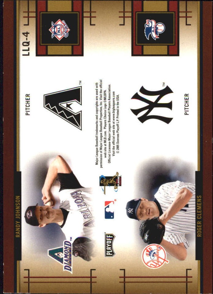 2005 Playoff Prestige League Leaders Quad #4 Pedro K.Brown Randy Clem ...