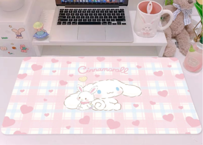Cute Cinnamoroll PC Computer Mouse Pad Thin Comfort Large Mice Pad ...