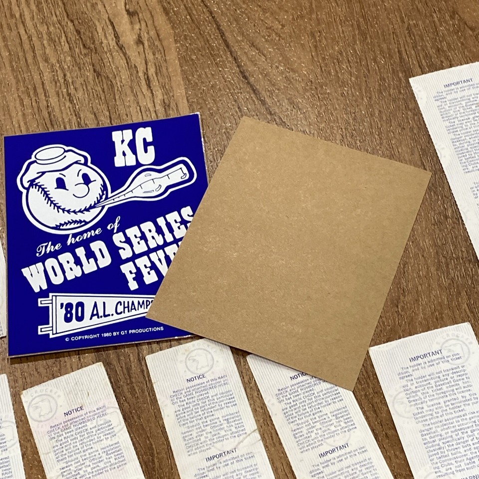 1980 World Series Ticket Stubs Program Lot - KC Royals Vs Philadelphia ...