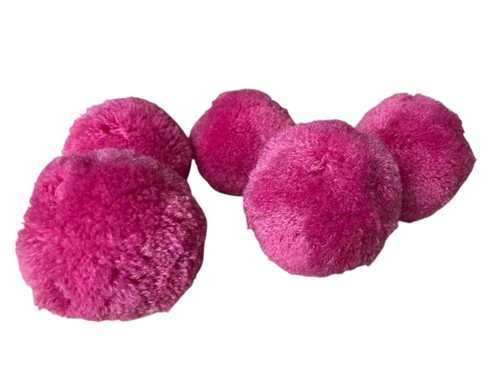 Pom poms soft- set of five, two inches each | eBay