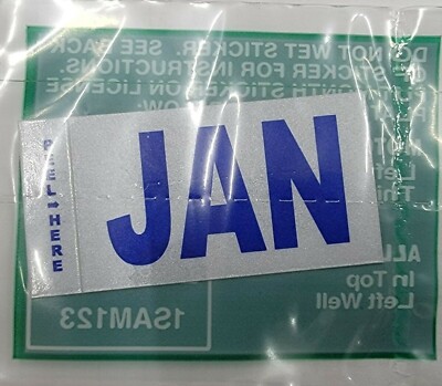 California Month Sticker (January) DMV License Plate Month Sticker ...