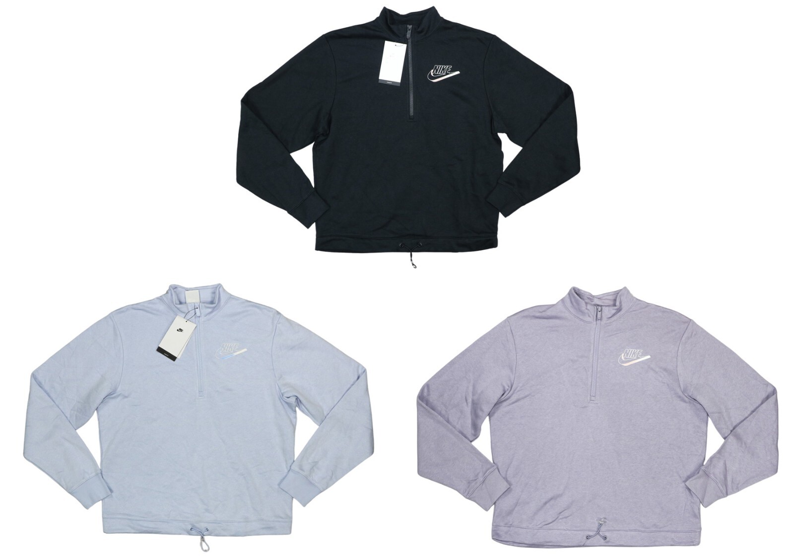 Nike Easy Fleece Half Zip Mock Neck Pullover Women's Sweatshirt NWT | eBay