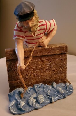 Old SALTS COLLECTION 2000 Man mooring a buoy 5x6 | eBay