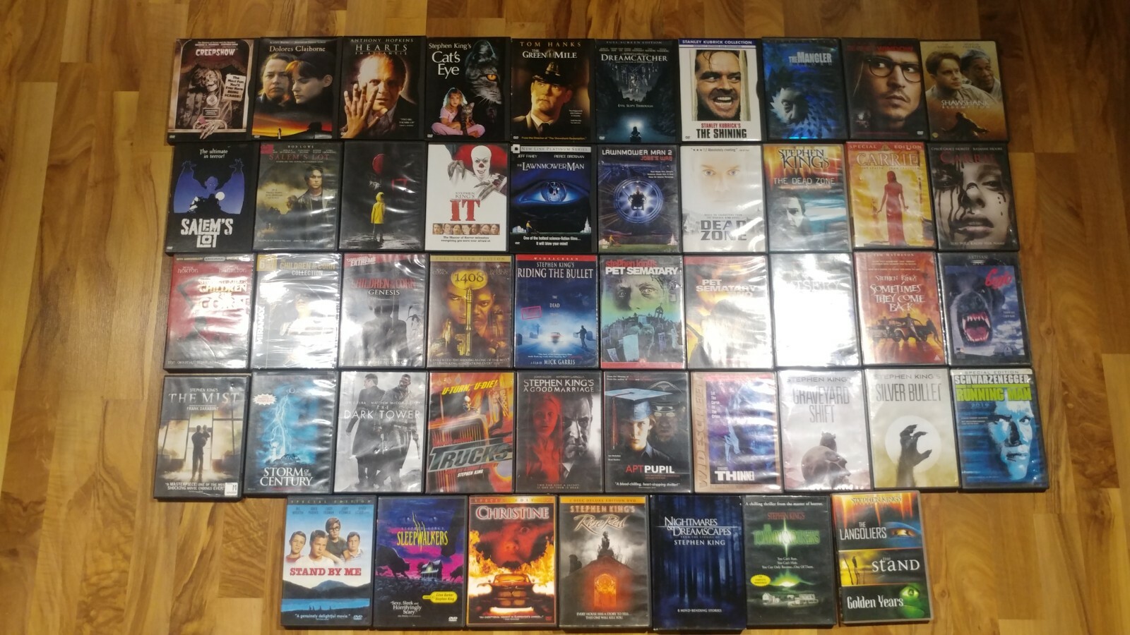 Stephen King 52 DVD Movie Collection > Cujo Misery Carrie Christine ...