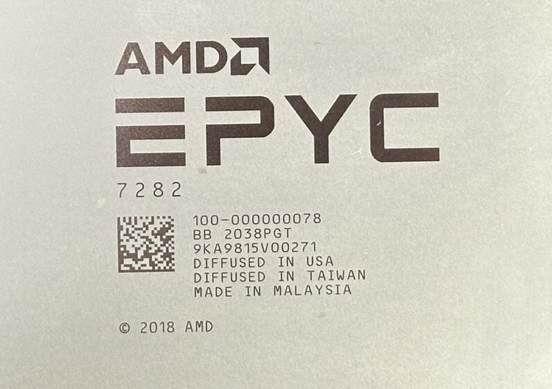 AMD EPYC 7282 16 Core 2.8GHz Socket SP3 120W Server Processor CPU HPE ...