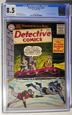 Detective Comics #229 (CGC 8.5)VF+, 1956,Batman/Robin 10,000 SECRETS OF ...