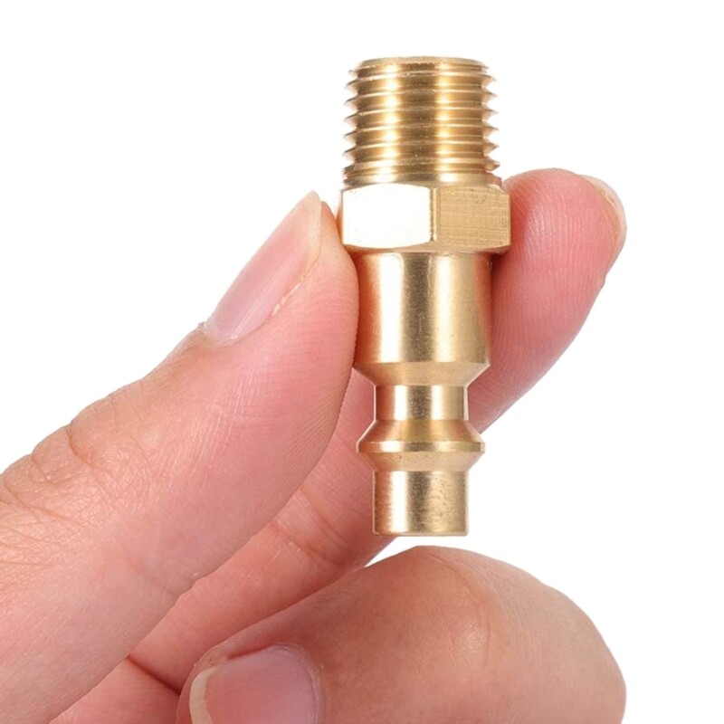 10 Pcs 1/4in NPT Male Air Hose Quick-Connect Adapter Air Compressor ...