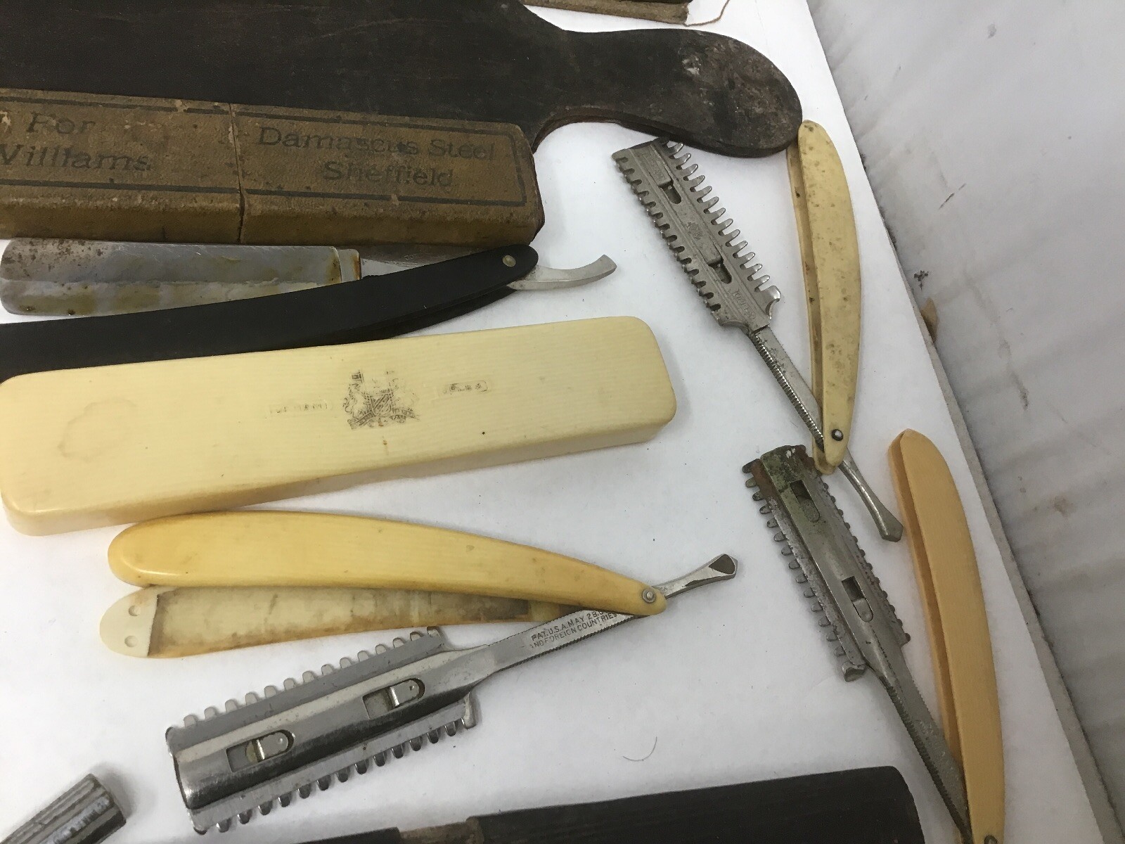 Big Lot Vintage Safety & Straight Razors Blades Some NOS WOTAN VALET ...