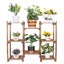 Multi Tier Wood Plant Stand Flower Pot Shelving Unit Display Rack ...