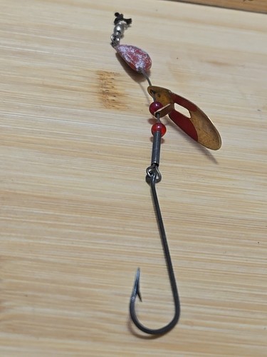 Vintage Fishing Lures/ Spinners (6 Piece) Lot ~ Red, White, Silver ...