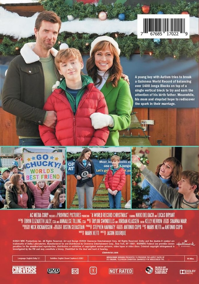 A World Record Christmas (DVD) Nikki Deloach Lucas Bryant Aias Dalman ...