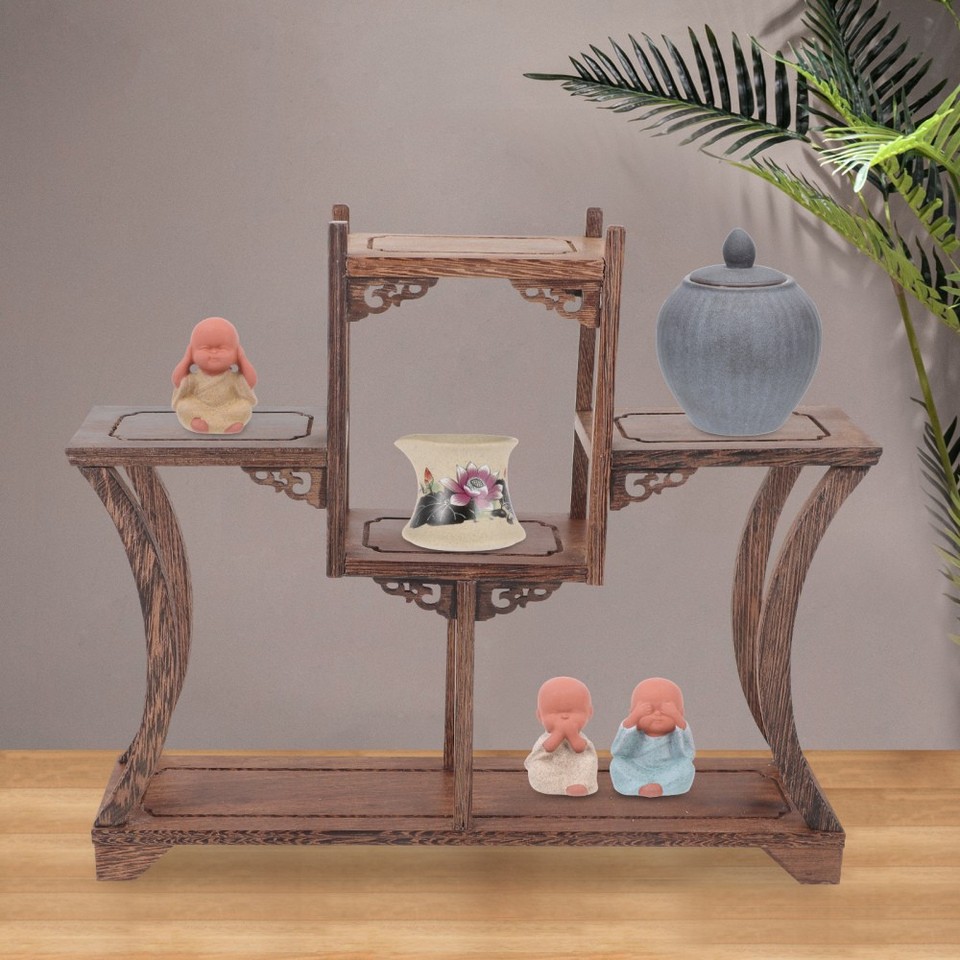 Tea Set Display Stand Picture Stands Store Shelves Coffee Mug Shelf | eBay