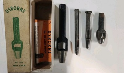 Osborne 1/2" Round Arch Hole Punch Leather Rubber Plastic + 3 More ...