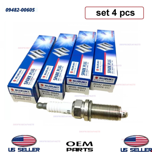 4pcs Genuine OEM Spark Plug Suzuki SX4 Grand Vitara 2007-2016 09482 ...