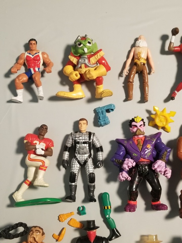 Vintage 1970’s 80's 90s Mixed Lot Figures Weapons Accessories Parts In ...