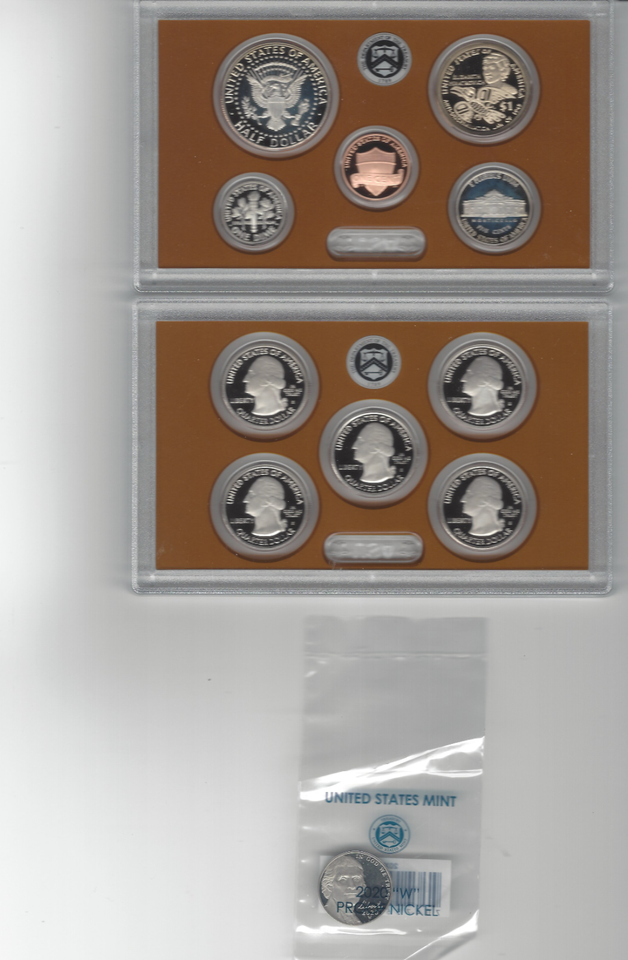 2020 S US Mint Proof Set - 11 Coins - Extra W Nickel Included | eBay