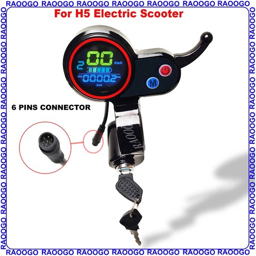 Display Throttle Accelerator Ignition Key H5 & H7 Electric Scooter | eBay