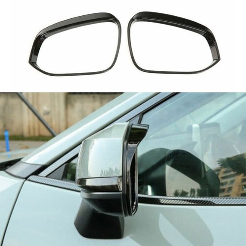 Gloss Black Exterior Rear View Mirror Frame Trim 2PCS For Toyota RAV4 ...
