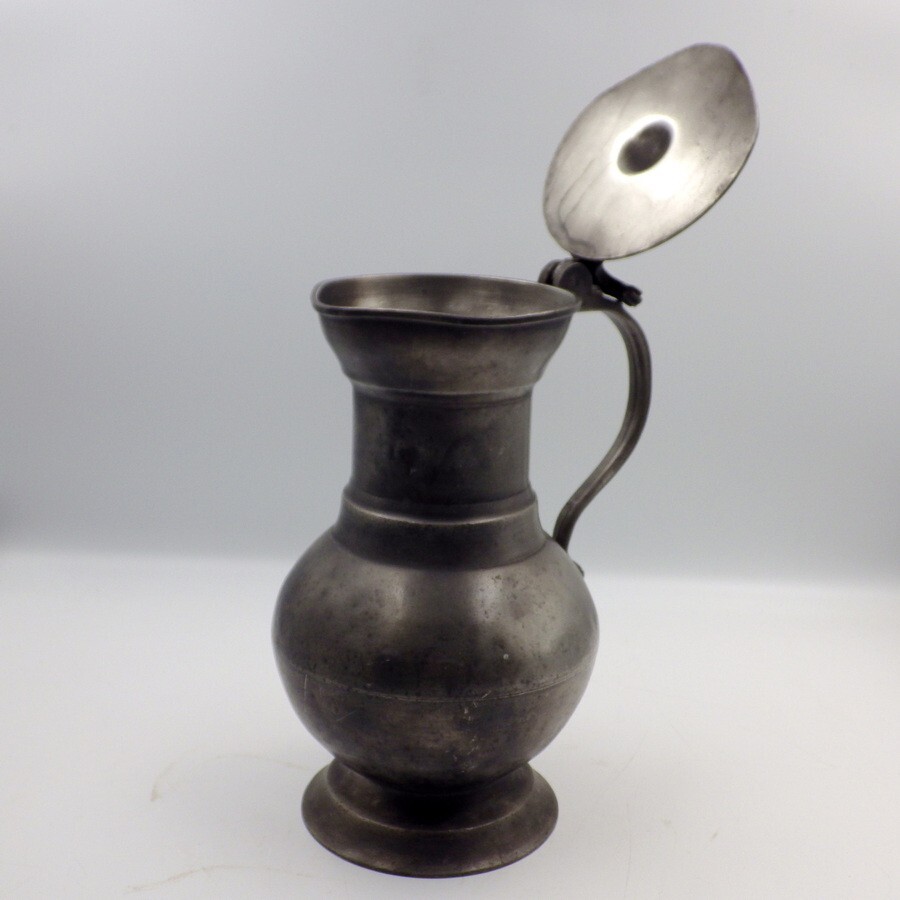 ANTIQUE 18th Century Style German PEWTER FLAGON | eBay UK