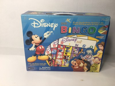 Disney DVD Bingo Mattel Family Fun Complete Magical Game With Movie ...