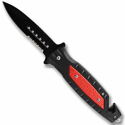 Pacific Sol Stainless Steel Ultimate Survival Spring Assisted Knife ...