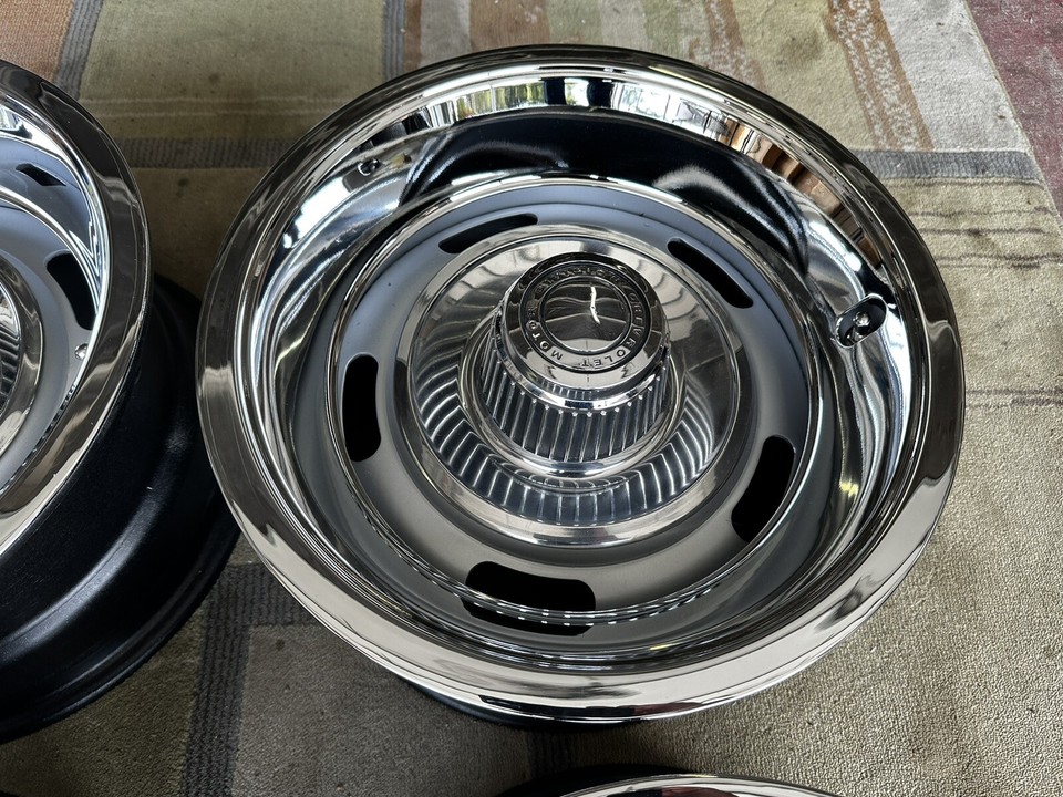 1969-82 Corvette AZ 15x8 OEM Rally Wheels Restored Match 3-70 Dates ...