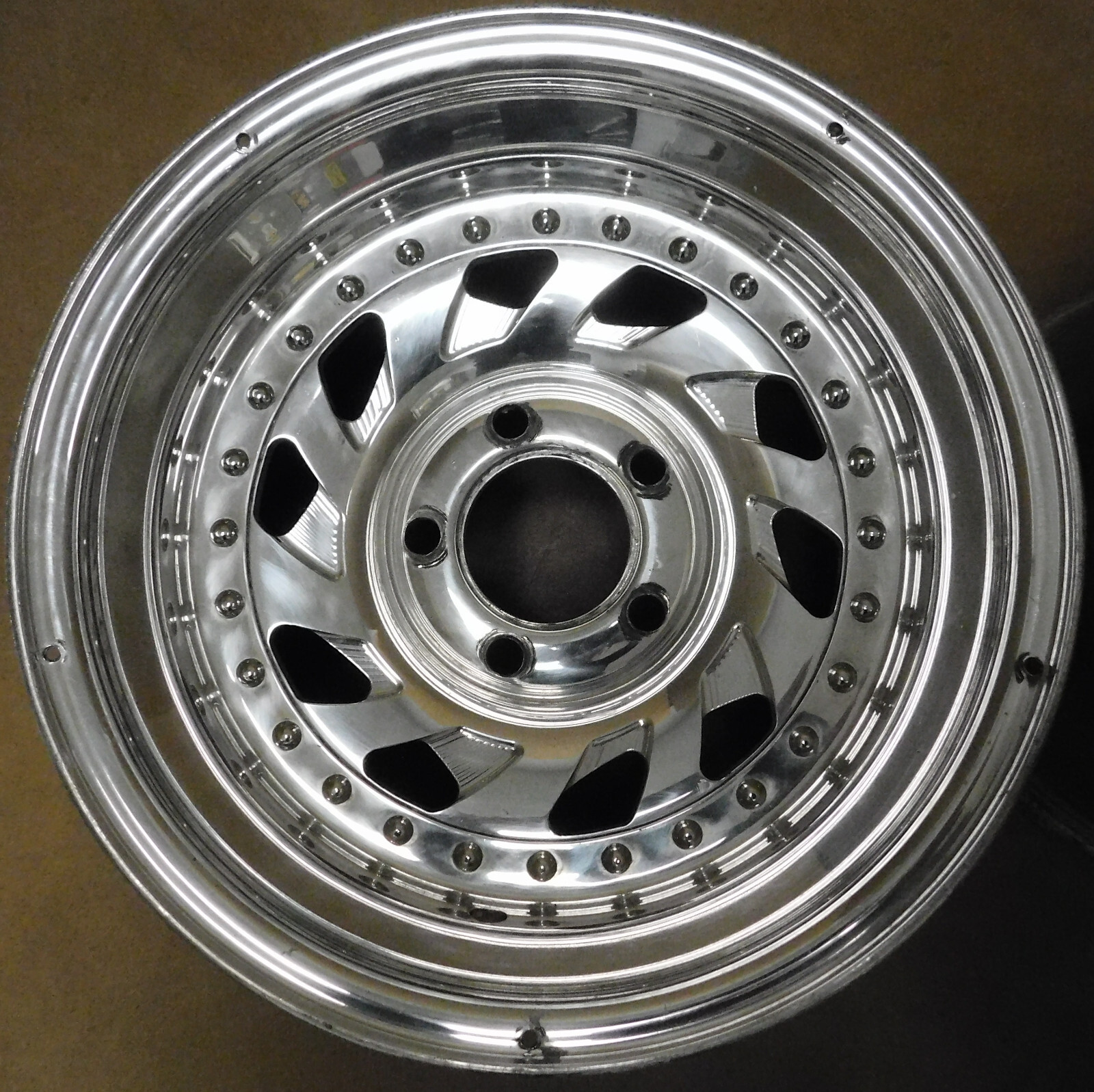 Centerline 075106547 Warrior Wheels 15"x 10", 5 On 4 3/4", 6 1/2" Back ...