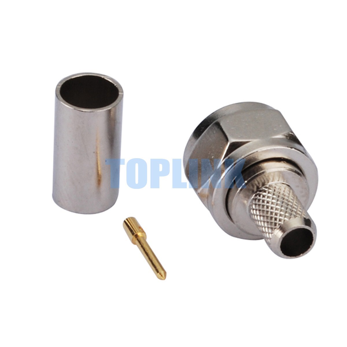 100x F Type Male Plug 75ohm Crimp RF Connector for LMR195 RG58 RG400 ...