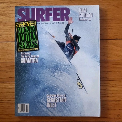 Surfer Magazine July 1989 Mickey Dora Tom Curren Sumatra Sebastians ...