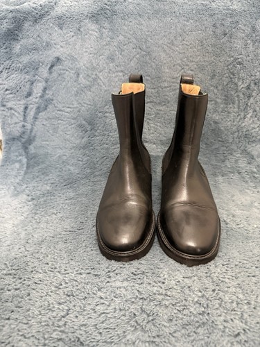 Women’s Flattered Black Leather Chelsea Boots Size 8 Made In Portugal ...