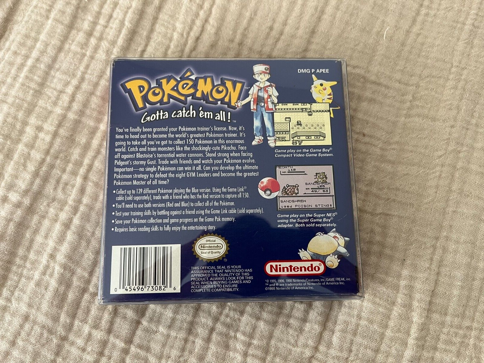 Pokemon Blue Game Boy - Box only - Authentic w protective case | eBay
