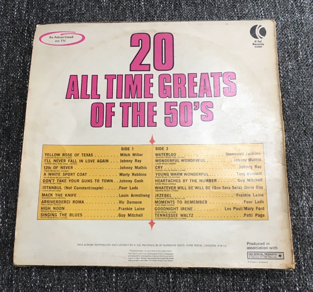 20 All Time Greats Of The 50's Album Discount | emergencydentistry.com