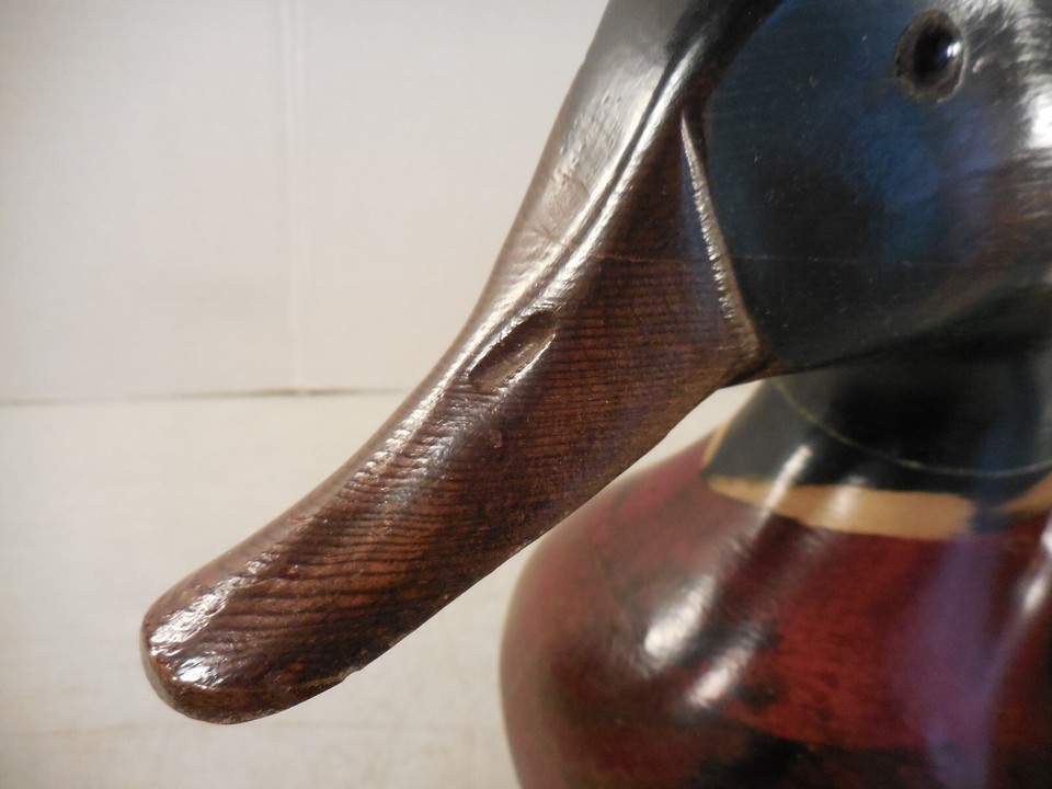 Tom Taber Hersey Kyle Jr. "80" Mallard Duck 18" Decoy Natural Knotted ...