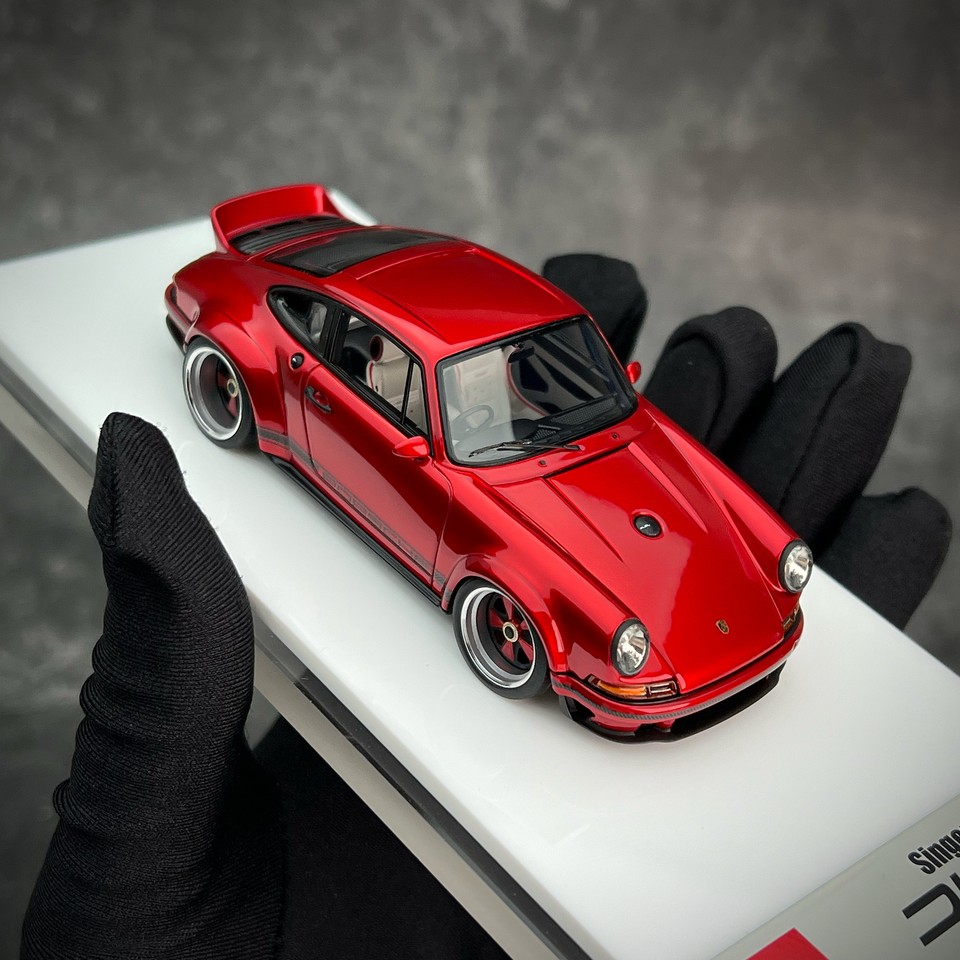 Make Up 1:43 Porsche Singer DLS 2022 Candy Red Limited Diecast Car ...