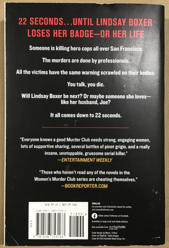 22 Seconds by James Patterson and Maxine Paetro (2023, Trade Paperback ...
