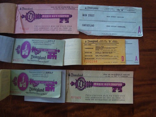 Vintage Disneyland Main Gate Ticket Books 1960s-1970s | eBay
