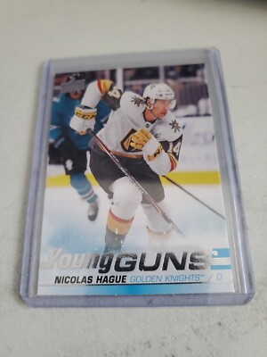 2019-20 NICOLAS HAGUE UPPER DECK YOUNG GUNS ROOKIE CARD. VEGAS GOLDEN ...