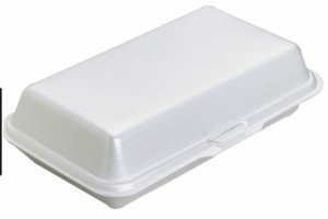 HB10 Food Take Away Large BURGER BOX Foam polystyrene CONTAINERS x 125 ...