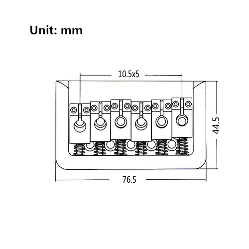 Metal Guitar Fixed Hardtail Bridge Black for 6 String Fender Strat Tele ...