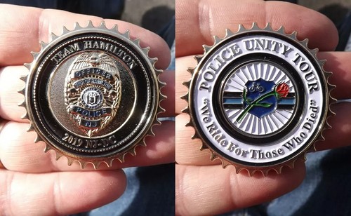 Team Hamilton 2019 NJ-DC Police Unity Tour Challenge Coin | eBay